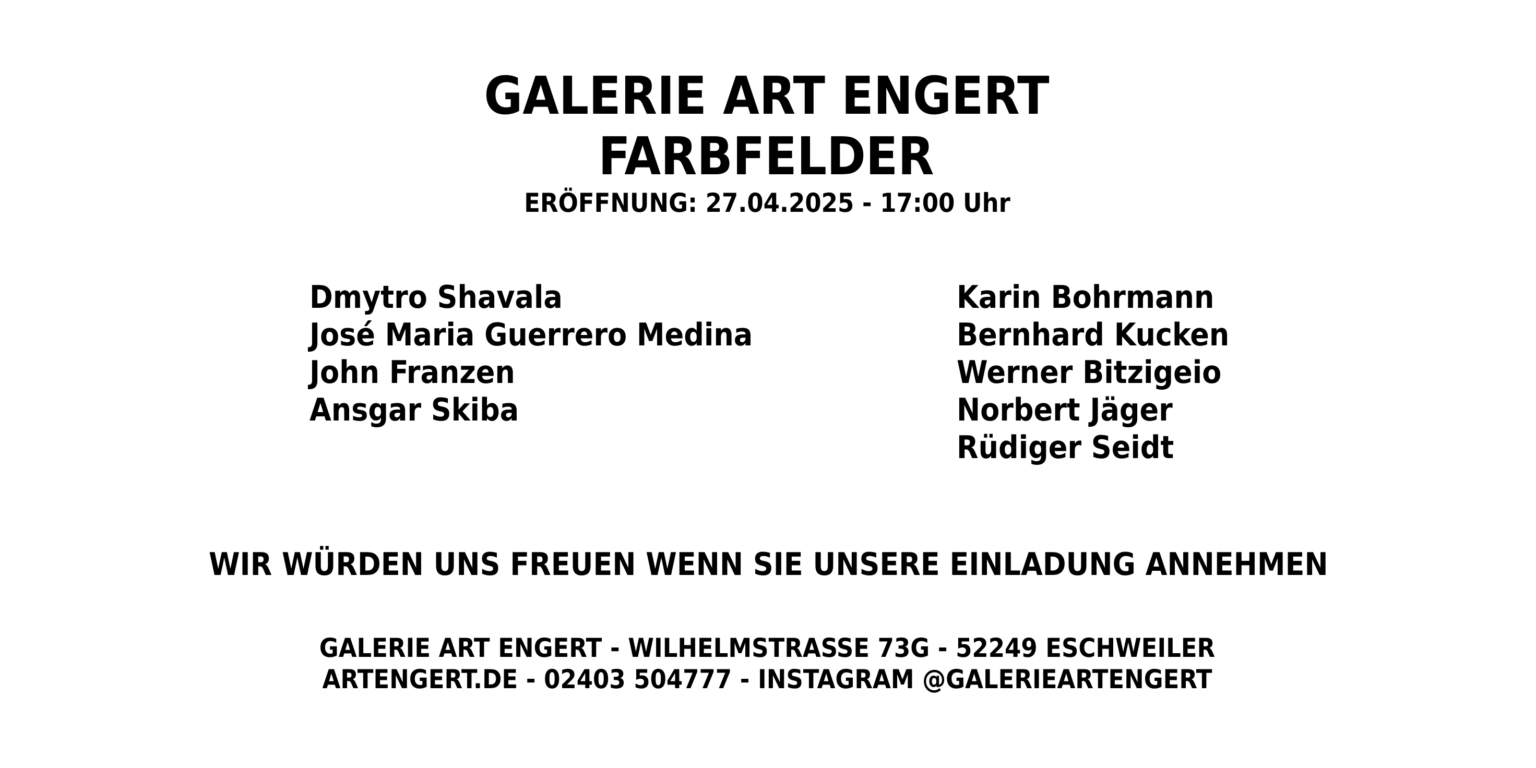 FARBFELDER - GALERIE ART ENGERT